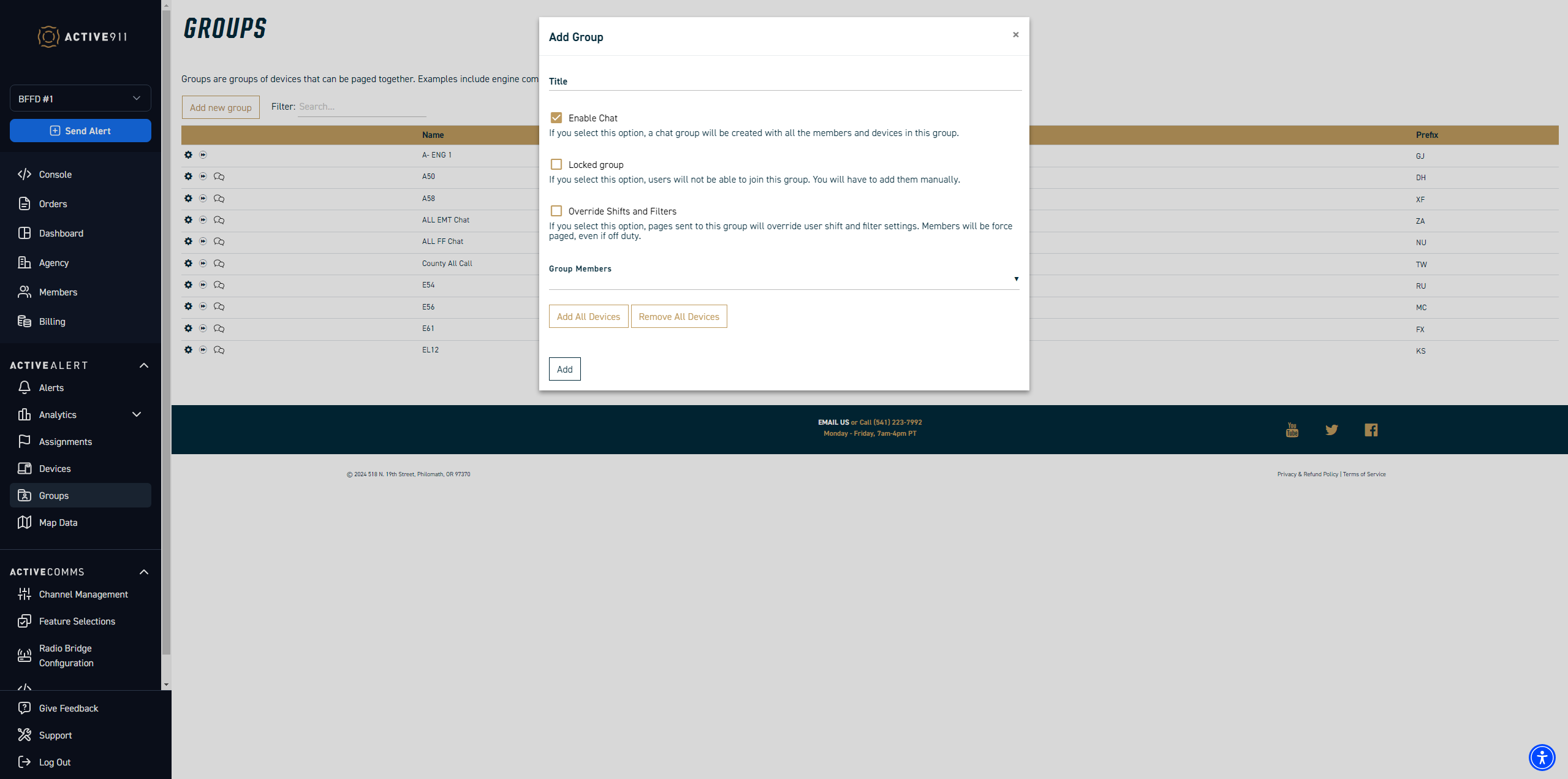 Group Tabs - Guide - Active911